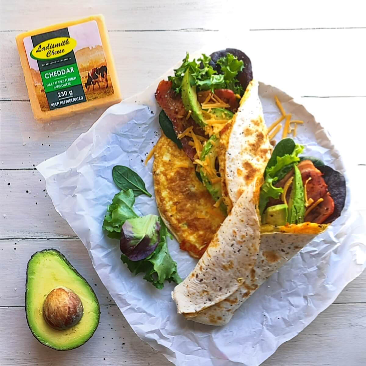 5-Minute Breakfast Wrap - Ladismith Cheese