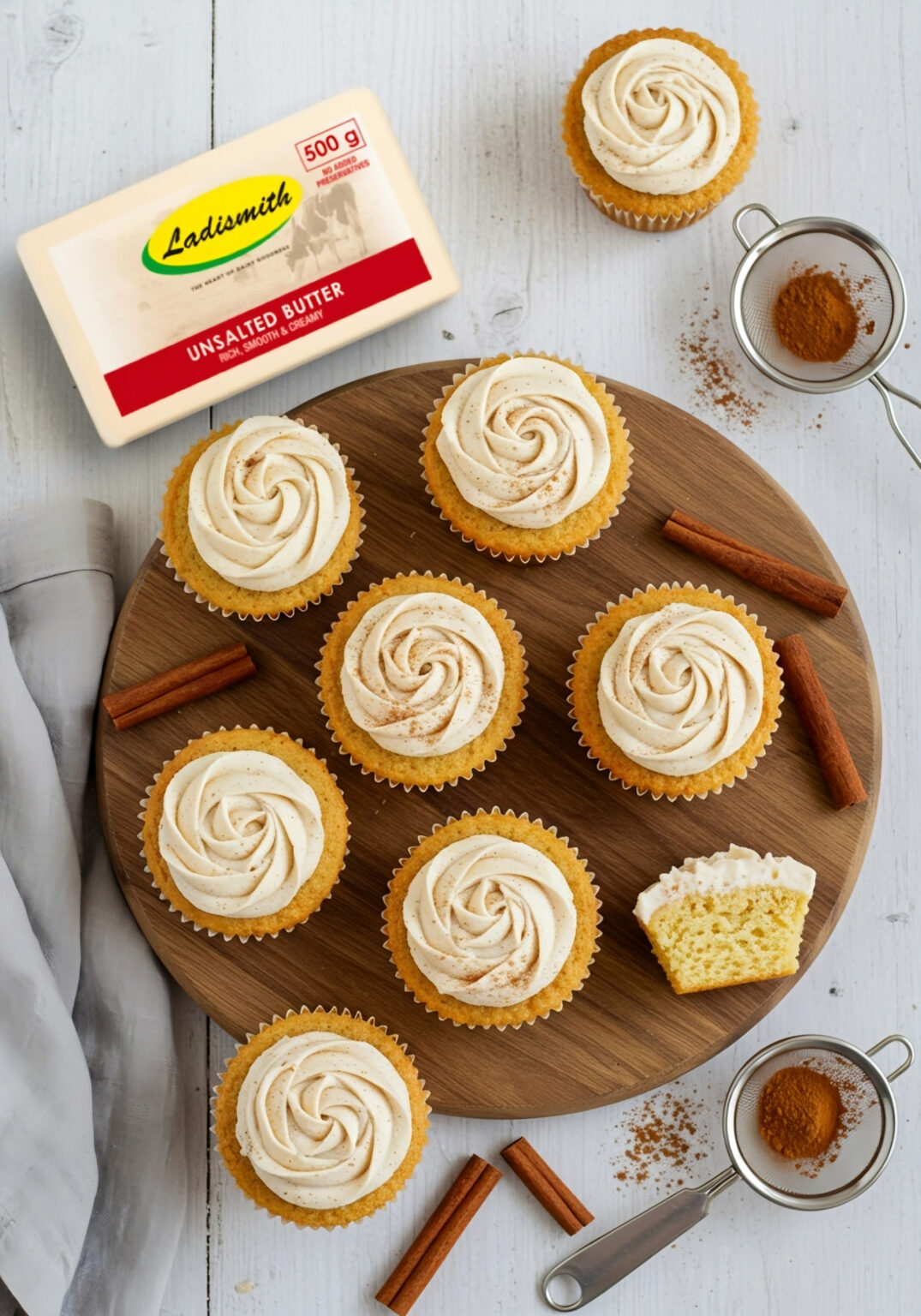 Milk Tart Cupcakes - Ladismith Cheese
